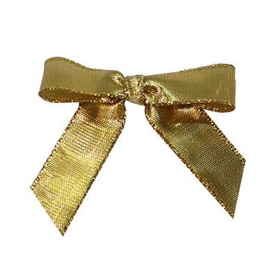 Reliant 2" Metallic Lame Twist Tie Bows, 100ct. | Michaels