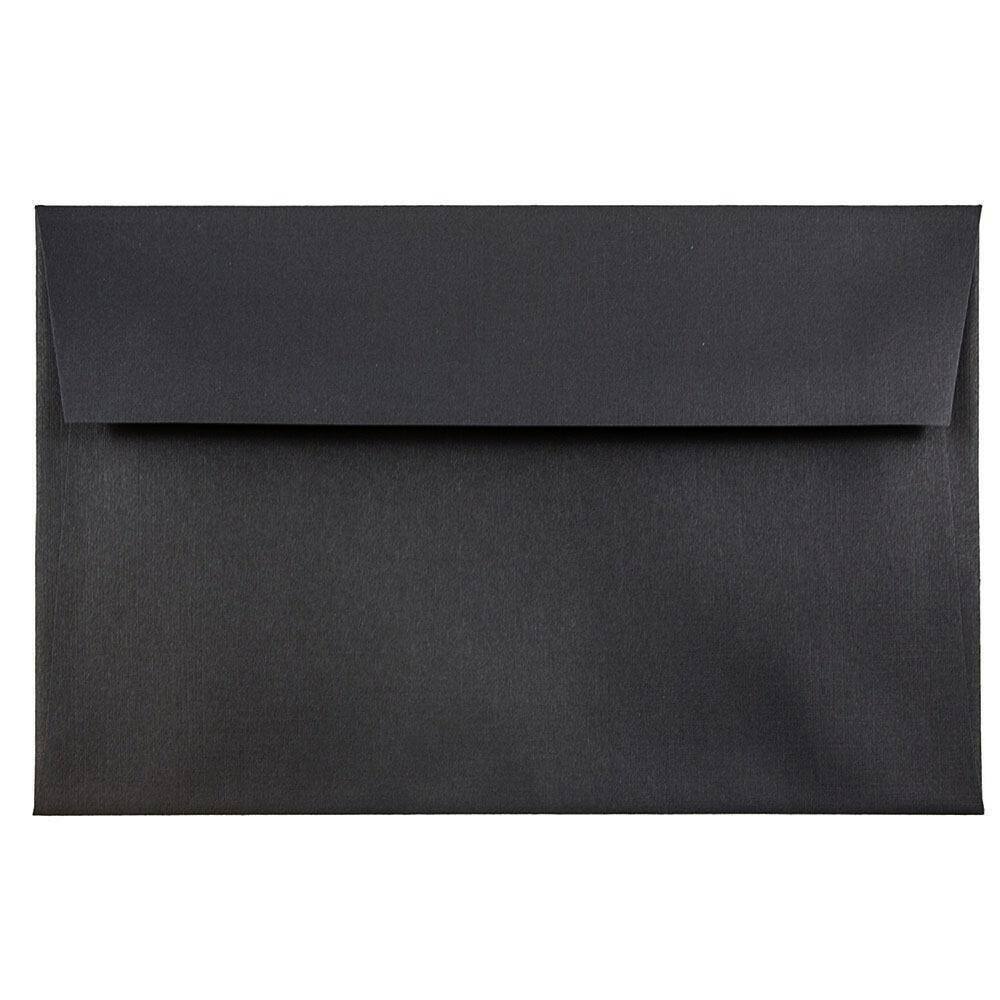 JAM Paper A8 Black Linen Passport Invitation Envelopes | Michaels