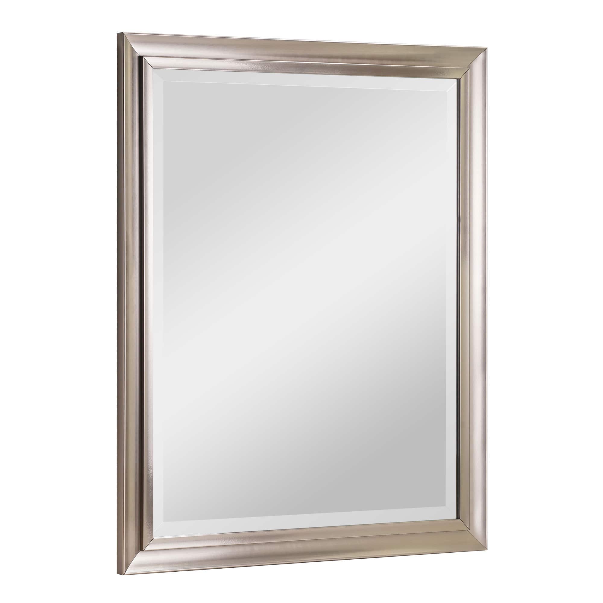 Head West Brushed Nickel Framed Wall Mirror - 32" x 26" | Michaels