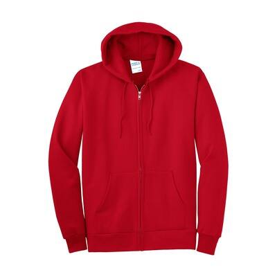 Port & Company® Essential Fleece Full-Zip Hooded Sweatshirt | Michaels
