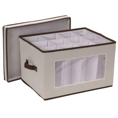 Household Essentials Stemware Storage Box | Michaels