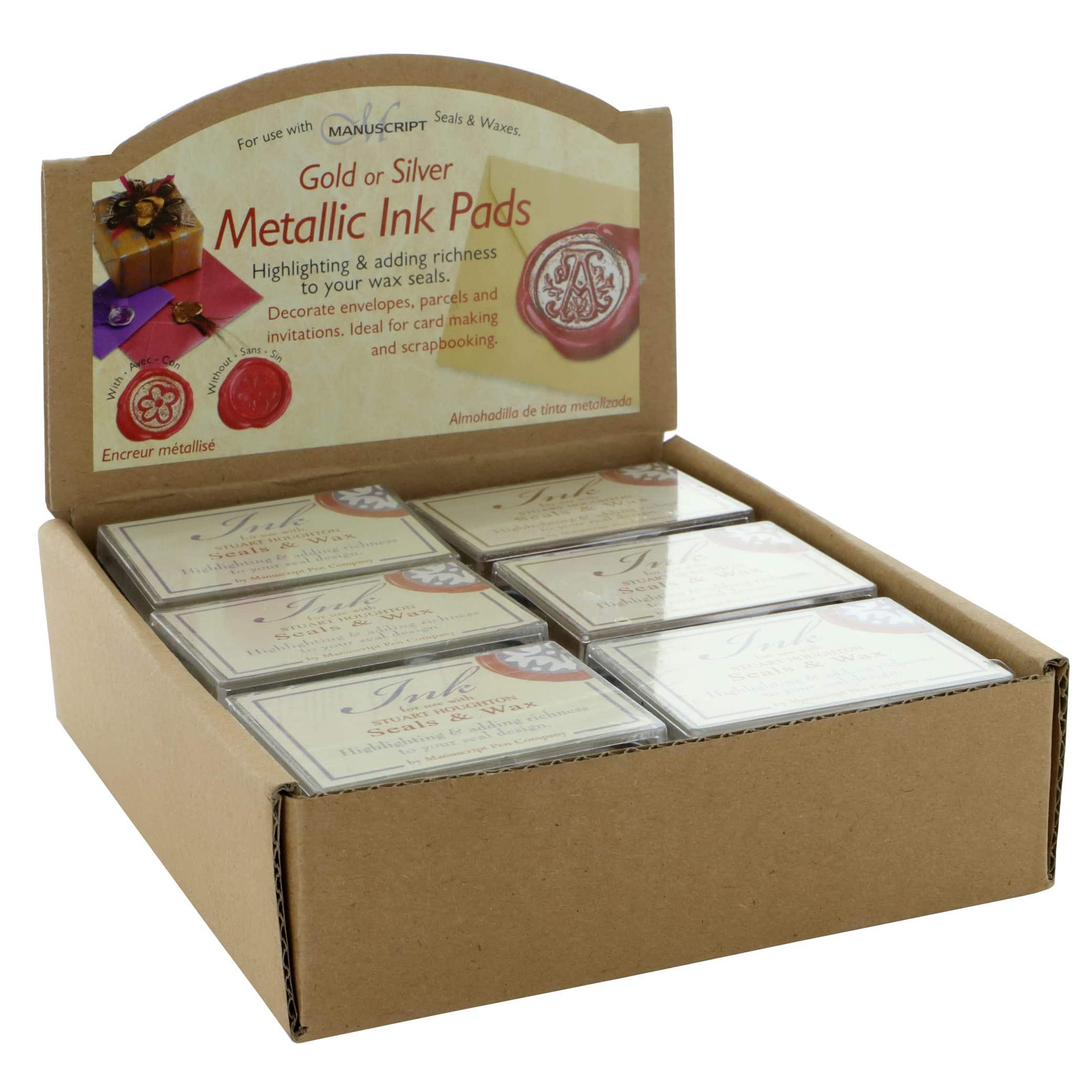 Manuscript Gold & Silver Wax Sealing Ink Pads, 18ct. | Michaels
