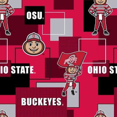 NCAA Ohio State University Buckeyes Block Cotton Fabric | Michaels