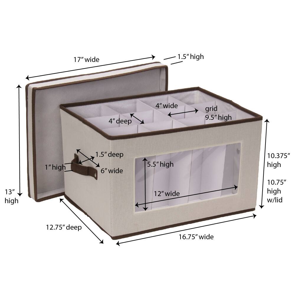 Household Essentials Stemware Storage Box | Michaels