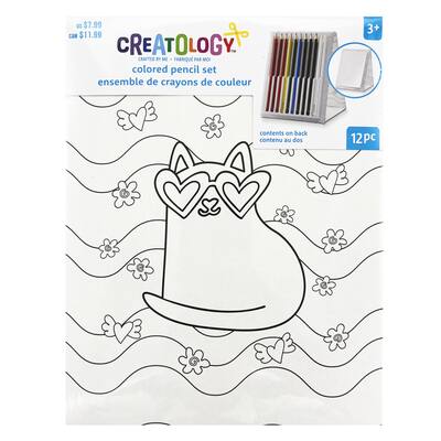 Coloured Pencil Set with Easel Case by Creatology™ | Michaels