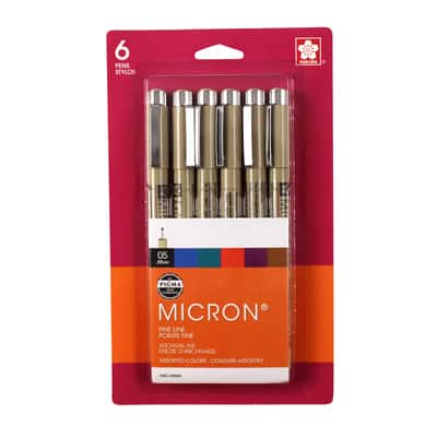 Pigma® Micron™ 05 Fine Line Pen 6 Color Set | Michaels