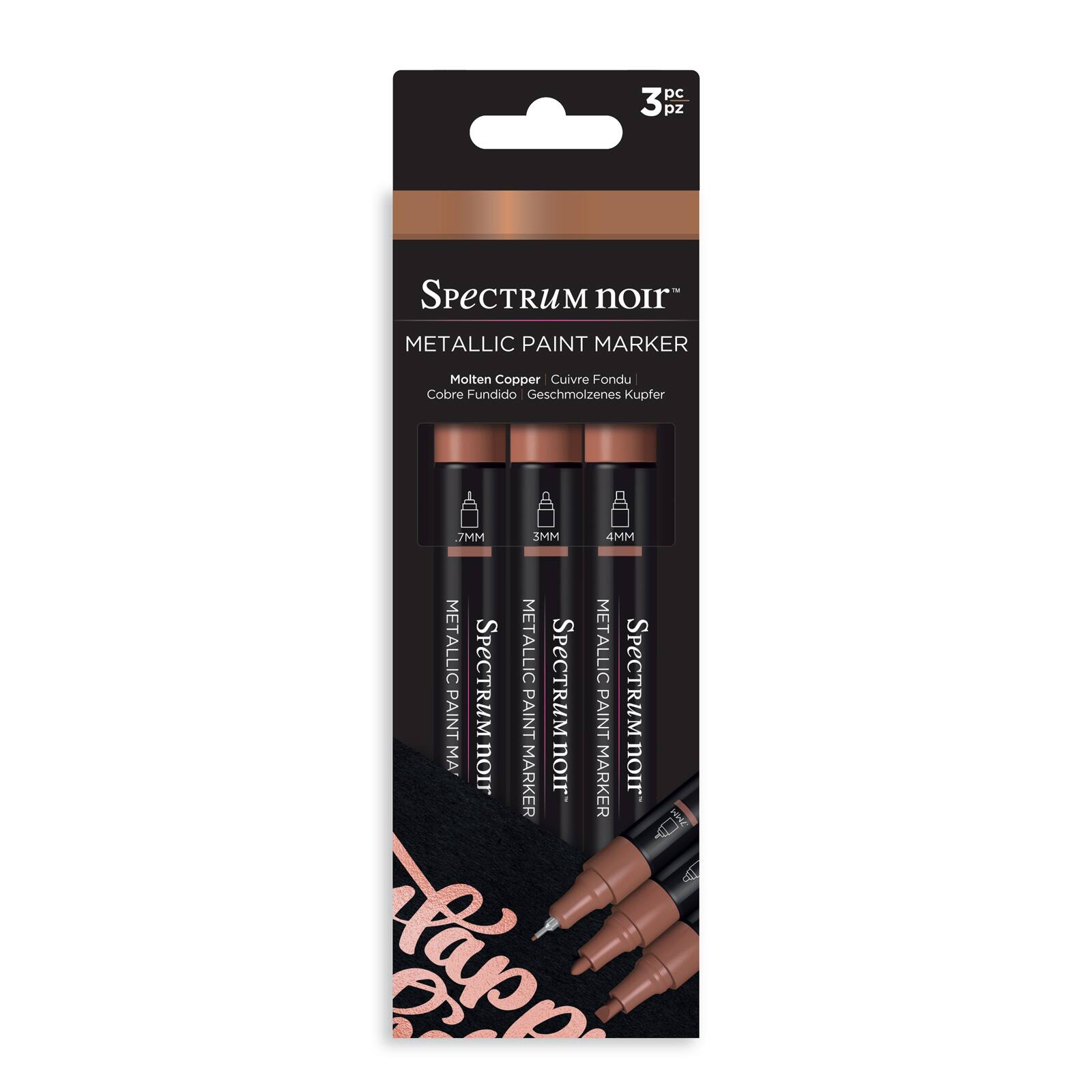 Spectrum Noir™ Molten Copper 3 Piece Metallic Paint Marker Pack | Michaels
