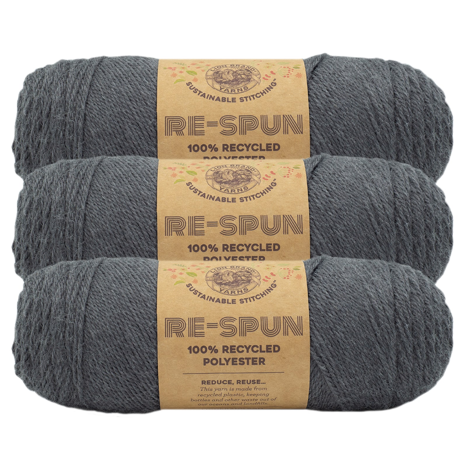 3 Pack Lion Brand® Re-Spun Recycled Yarn | Michaels