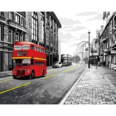 Crafting Spark London Bus Painting by Numbers Kit | Michaels