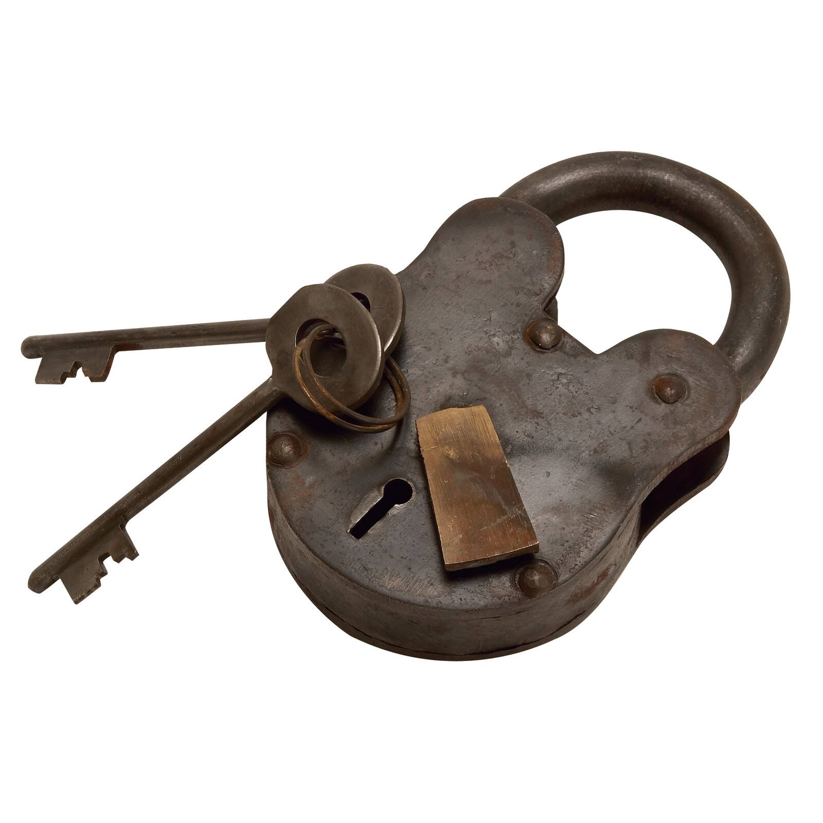 Grey Metal Industrial Lock and Key, 1" x 3" x 2" | Accent Pieces | Michaels