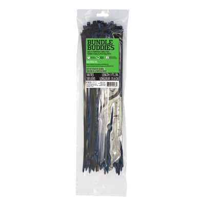 Bundle Buddies™ 14" Black Multi-Purpose Cable Ties, 100ct. | Michaels