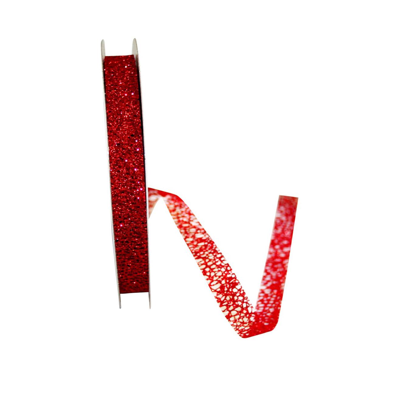 Reliant 5/8" x 25yd. Glitter Mesh Ribbon | Michaels