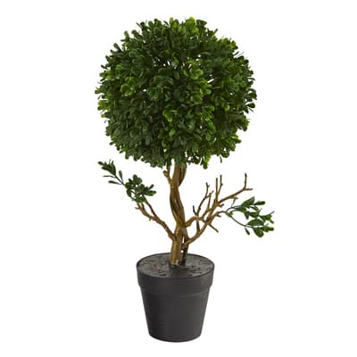 15" Potted Tabletop Boxwood Topiary Tree | Michaels