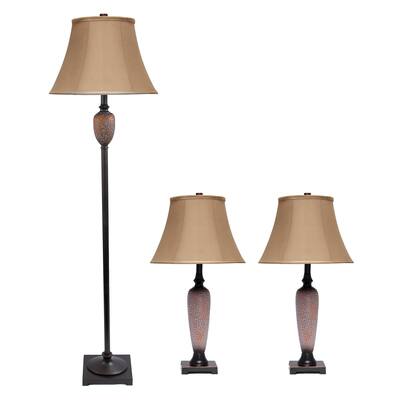 Lalia Home Hammered Bronze Table and Floor Lamp Set | Michaels