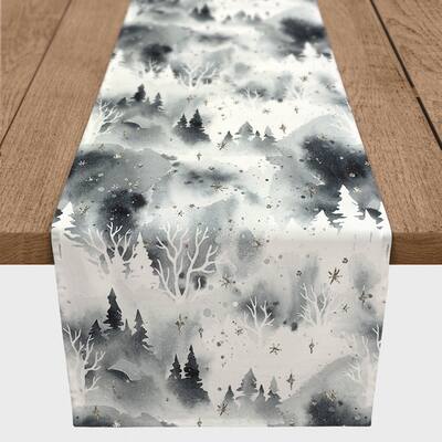 90" Neutral Forest Landscape Table Runner | Michaels