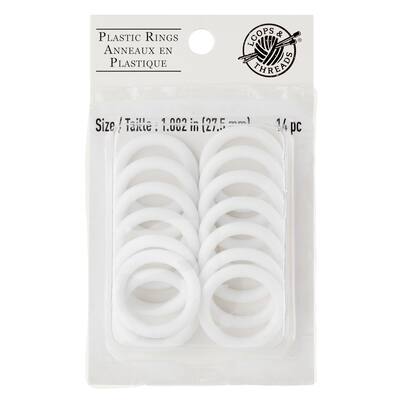 Buy in Bulk - 12 Packs: 14 ct. (168 total) Plastic Rings by Loops ...