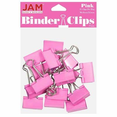 JAM Paper 1.25" Colorful Binder Clips, 30ct. | Michaels