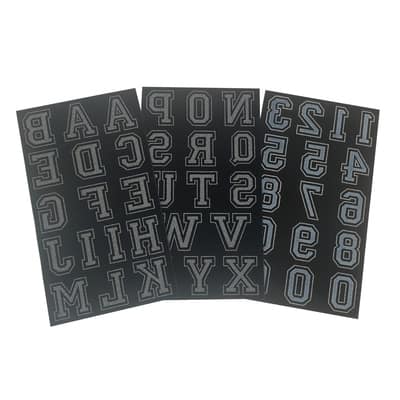 Iron-On Flocked Collegiate Letters & Numbers by Make Market® | Michaels