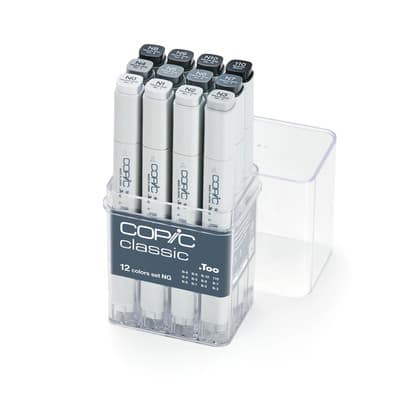 Copic® Classic 12-Color Neutral Gray Marker Set | Michaels