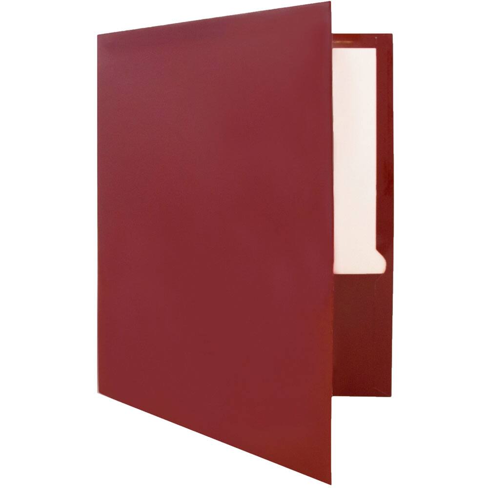 JAM Paper Maroon Glossy 2-Pocket Folders, 6ct. | Michaels