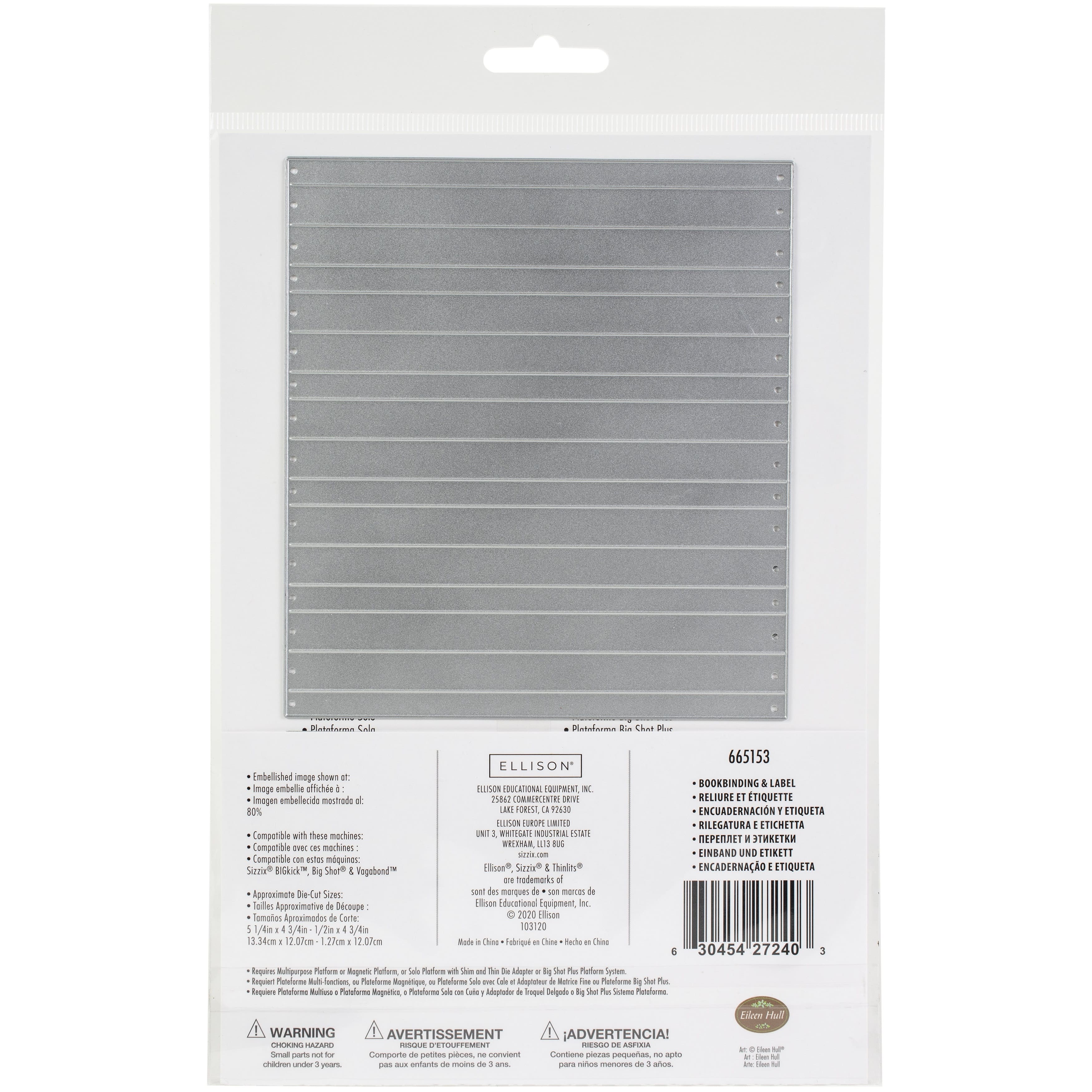 Sizzix® Thinlits™ Bookbinding & Label Die by Eileen Hull® | Michaels