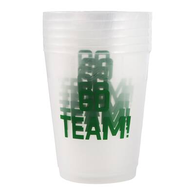 15.5oz. Go Team Frosted Plastic Cups, 6ct. by Celebrate It™ | Michaels
