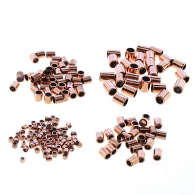 The Beadsmith® Assorted Copper Plated Crimp Tubes, 600ct. | Michaels