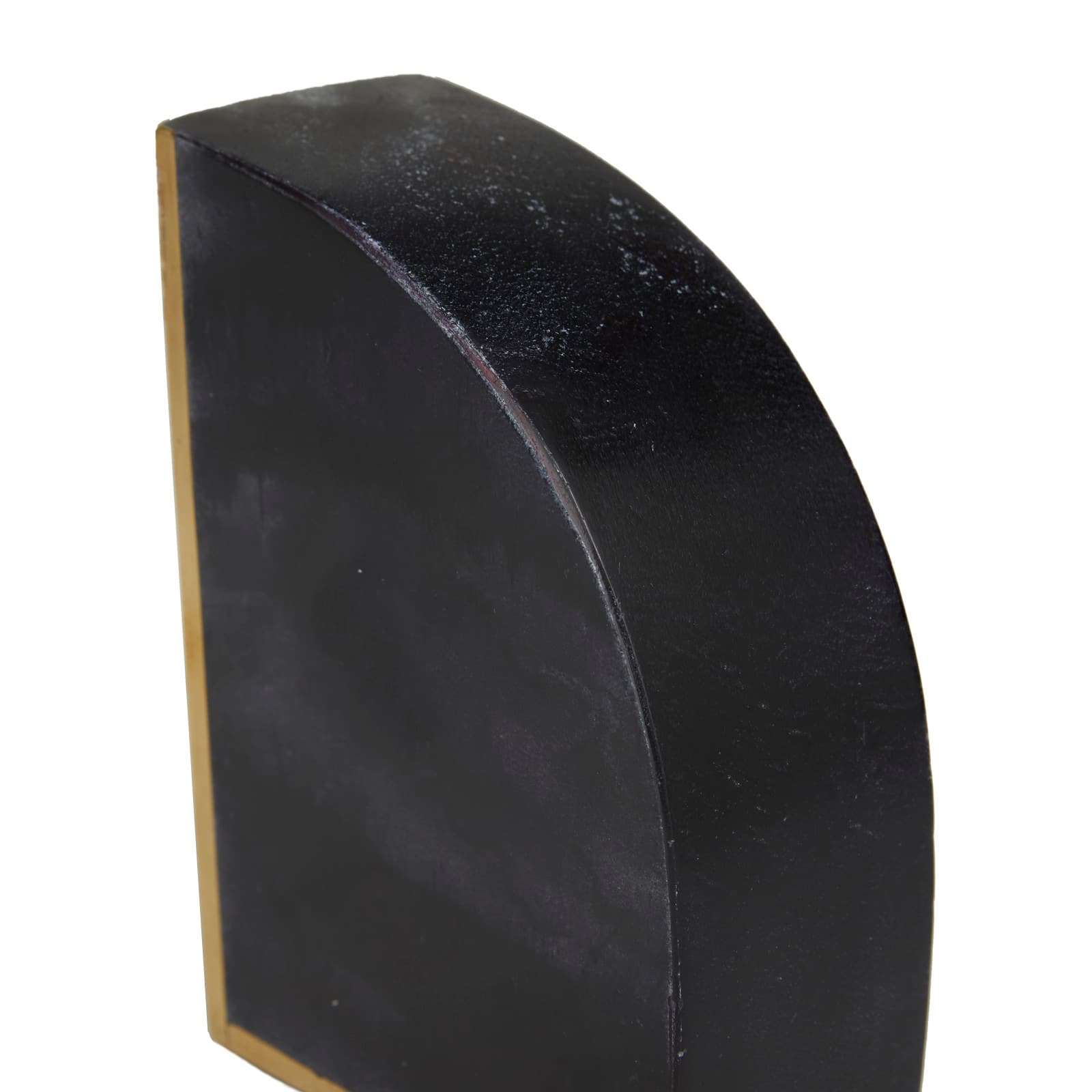 CosmoLiving by Cosmopolitan Set of 2" Black Marble Glam Bookends, 6" x ...