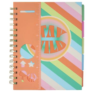 6.25" x 8.26" Stay Wild Spiral Journal by Fab Finds | Michaels