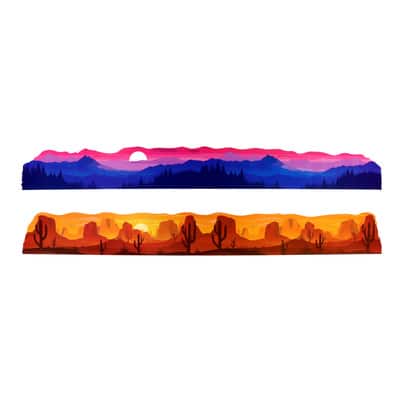 Panoramic Mountain & Desert Die Cut Stickers by Recollections™ | Michaels