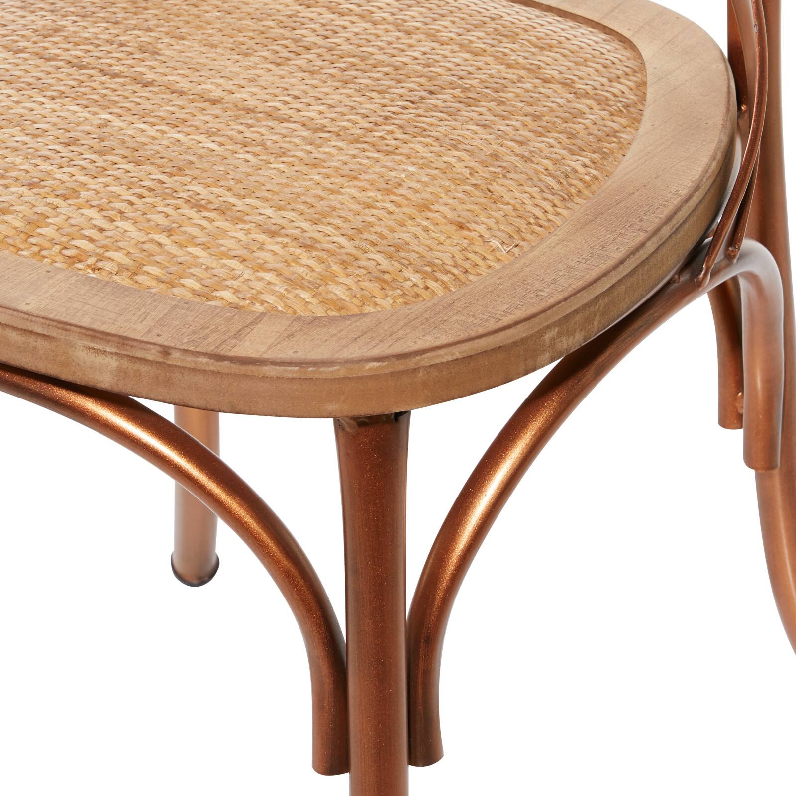 Copper Iron Farmhouse Dining Chair, 35" x 20" x 20" | Michaels