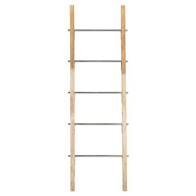 59" Brown Stainless Steel Contemporary Ladder | Michaels