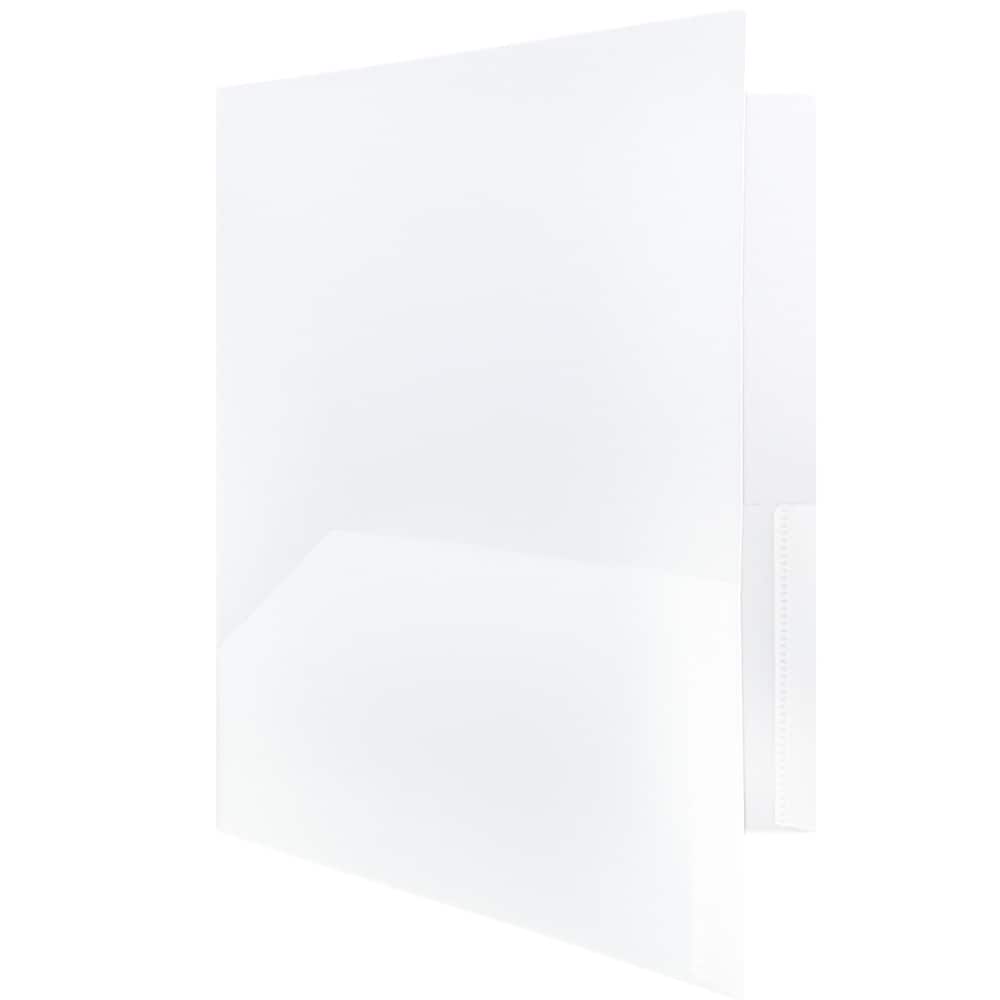 JAM Paper 9.5" x 11" Plastic 2 Pocket School POP Folders with Clasps ...