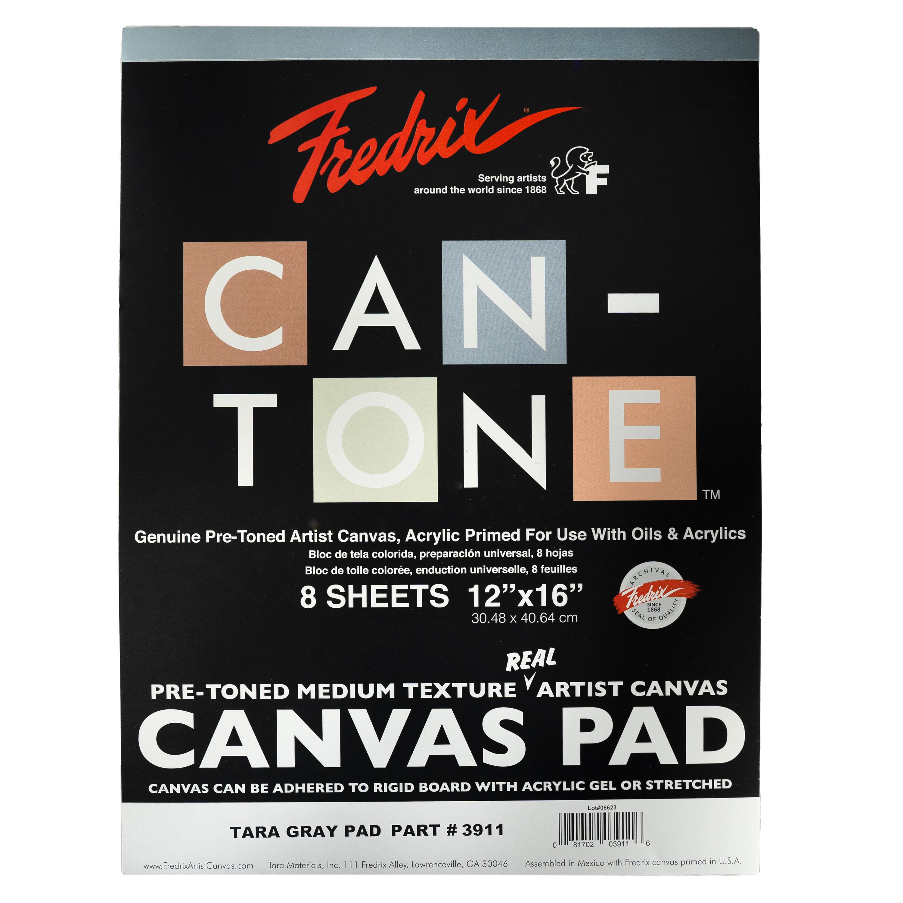 Fredrix Creative Series 12" x 16" Can-Tone Canvas Pad | Michaels