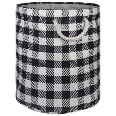 DII® Large Round Checkers Paper Bin, Color: Black | Michaels