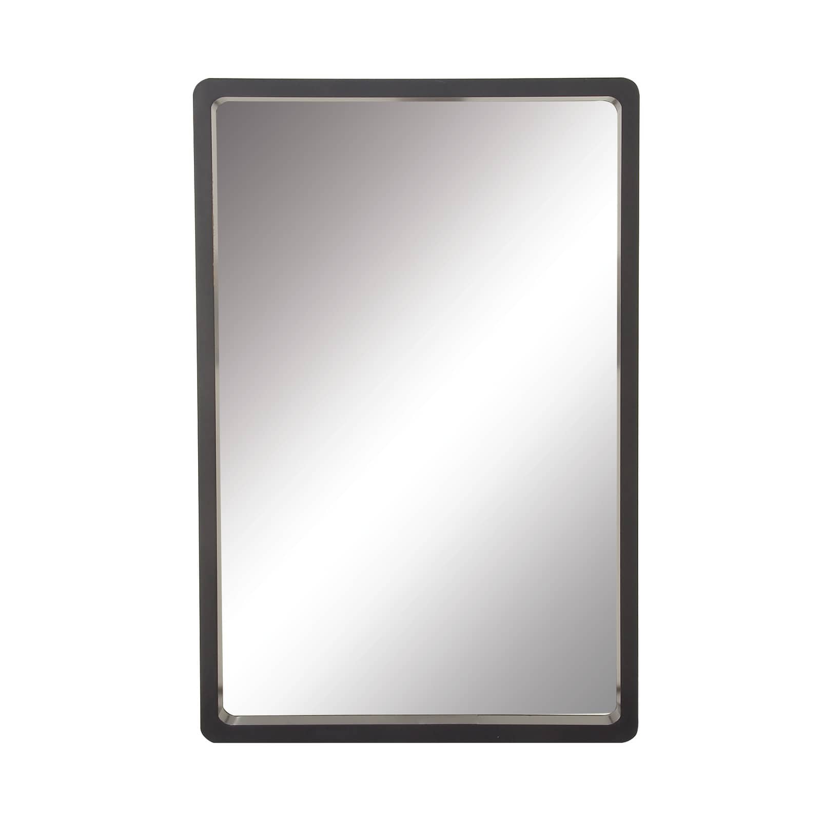 36" Black Contemporary Wood Wall Mirror | Mirrors | Michaels