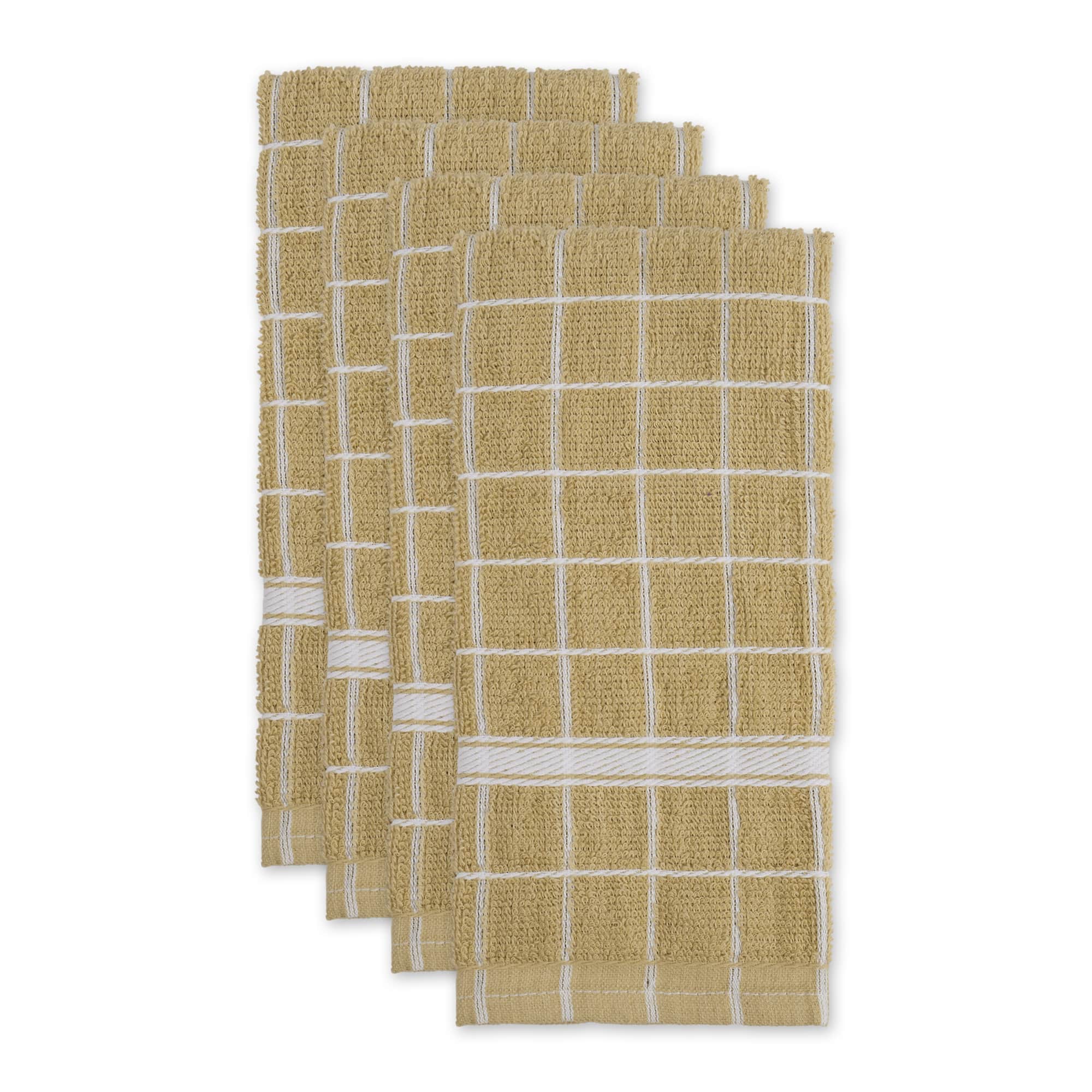 DII® Windowpane Terry Dish Towels, 4ct. | Michaels