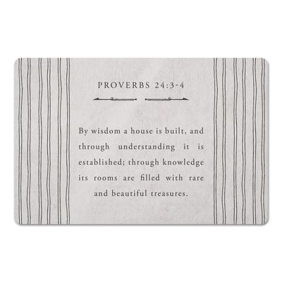 Proverbs 24 27" x 18" Floor Mat | Michaels