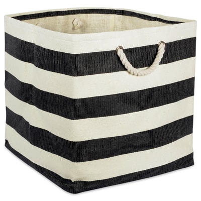 DII® 16" Striped Woven Paper Storage Cube | Michaels