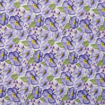 SINGER Packed Purple Blooms & Leaves Cotton Fabric | Michaels