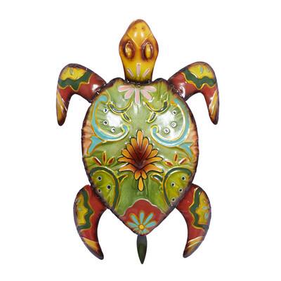 Multicolor Metal Turtle Coastal Outdoor Wall Decor | Michaels