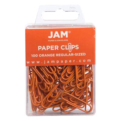 JAM Paper 1" Colorful Standard Paper Clips, 2 Packs of 100, Color ...