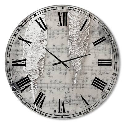 Designart Heaven Sent Oversized Cottage Wall Clock, Size: 36" x 36 ...