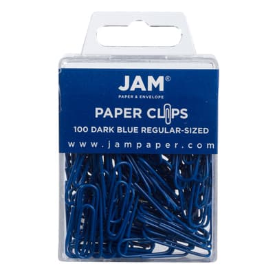 JAM Paper 1" Colorful Standard Paper Clips, 2 Packs of 100 | Michaels