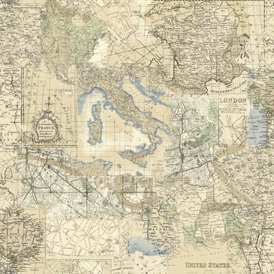 Northcott World Travel Map Cotton Fabric | Michaels