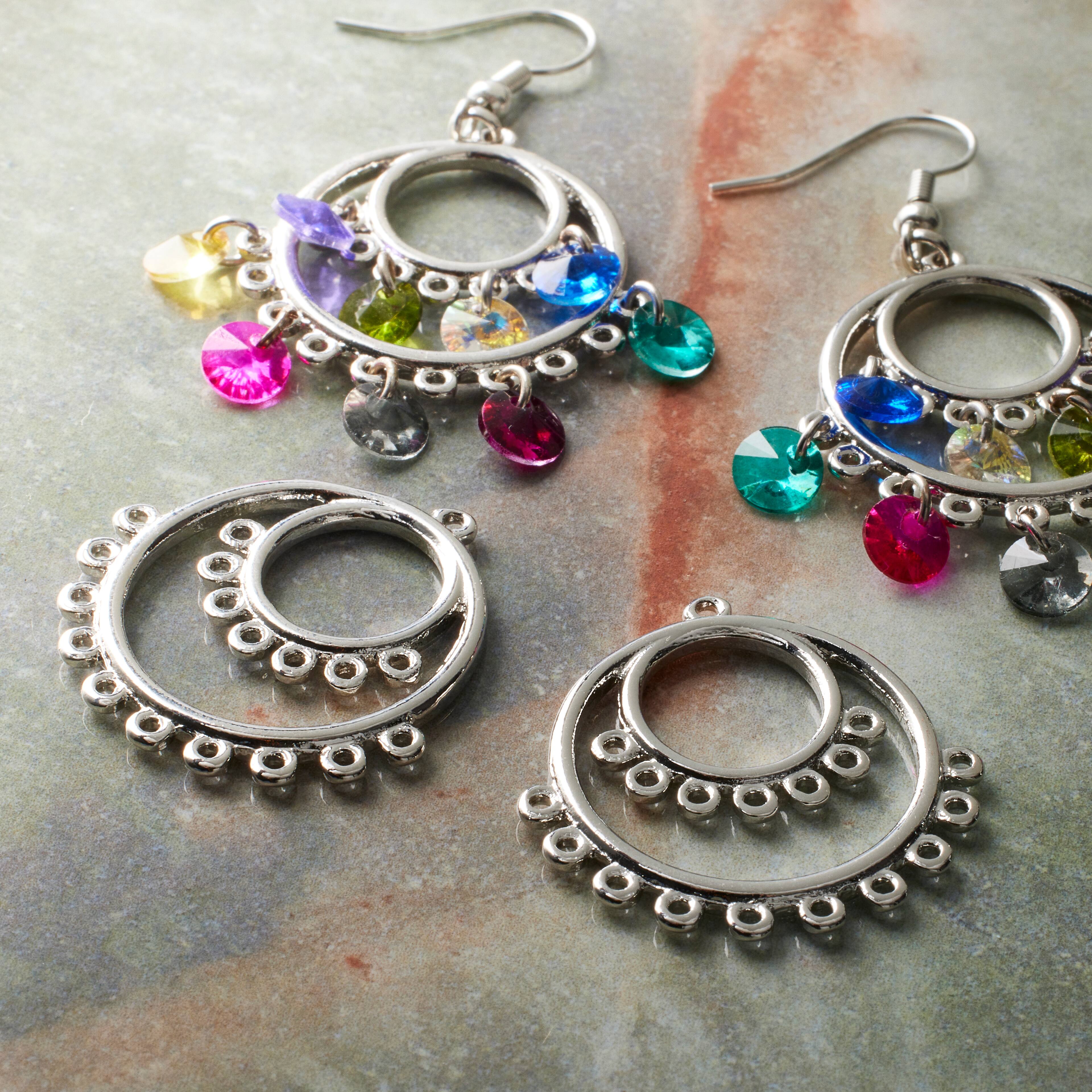 Double Hoop Connectors, 4ct. by Bead Landing™ | Michaels