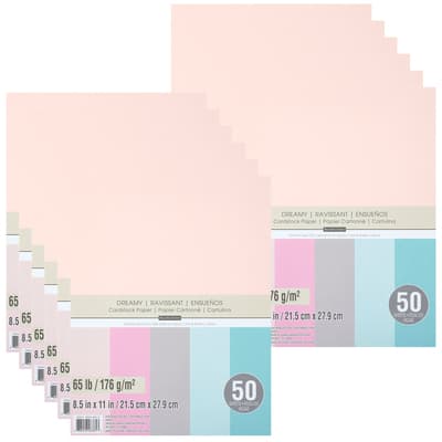 Buy in Bulk - 12 Packs: 50 ct. (600 total) Dreamy 8.5" x 11" Cardstock ...