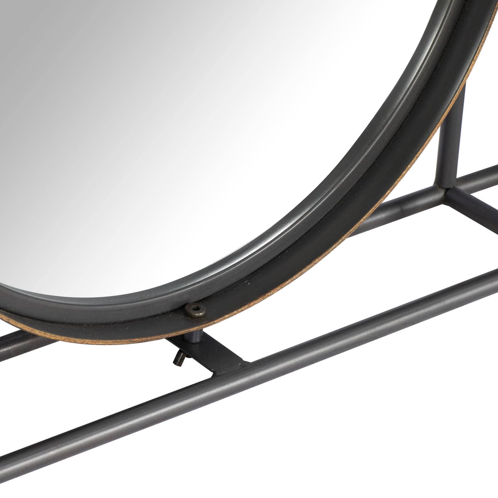 52" Gray Metal Modern Wall Mirror | Michaels