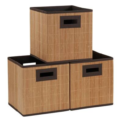Household Essentials Woven Bamboo Storage Cube Basket Set | Michaels