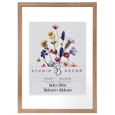 Home™ 14" x 20" Brown Float Frame by Studio Décor® | Michaels